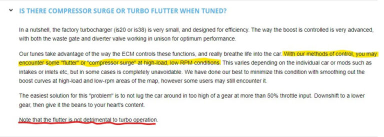 EQT Compressor Surge Advice | MyGolfMk7.com GTI